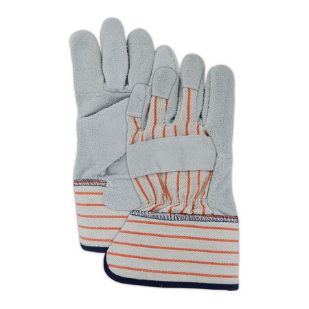 Magid Duramaster® Tb725E Standard Cow Split Palm W/Rubberized Cuff, Small TB725ELS | Zoro
